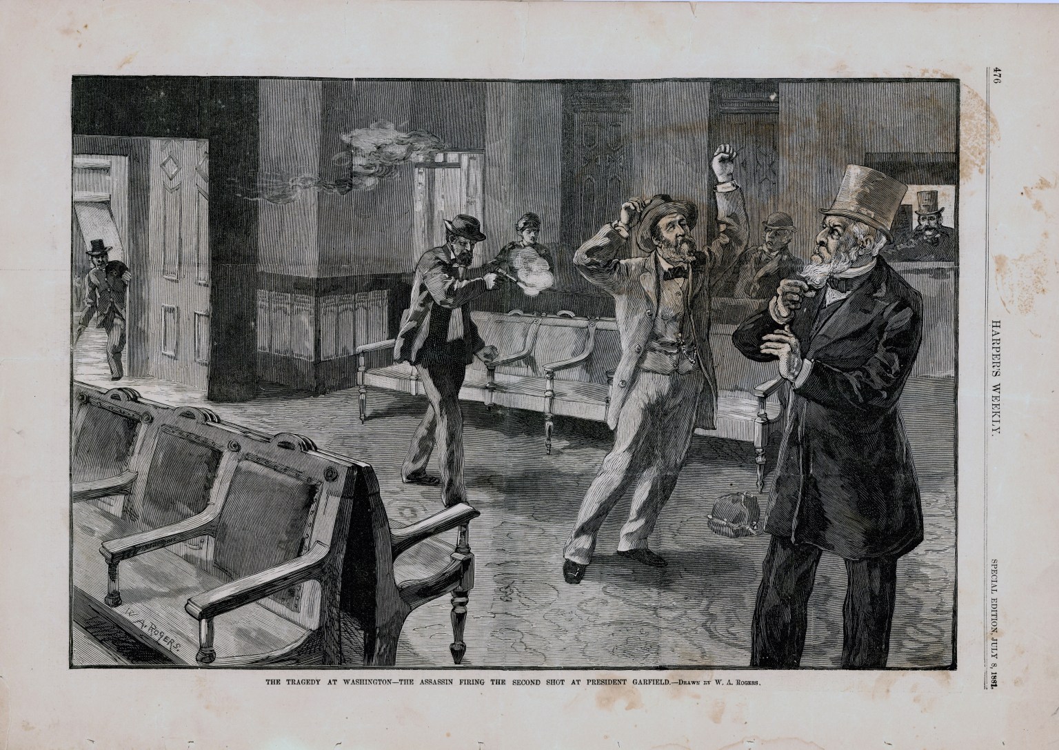 President-Garfield's-lung-removed during autopsy by-Woodward